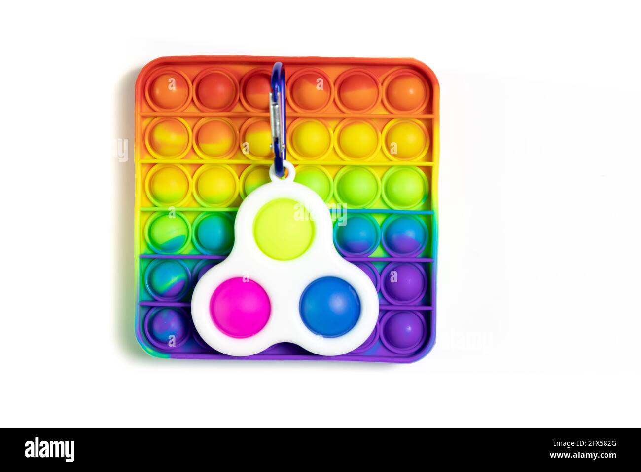 Pop It Simple Dimple - sensory anti-stress Fidget toys isolated white ...