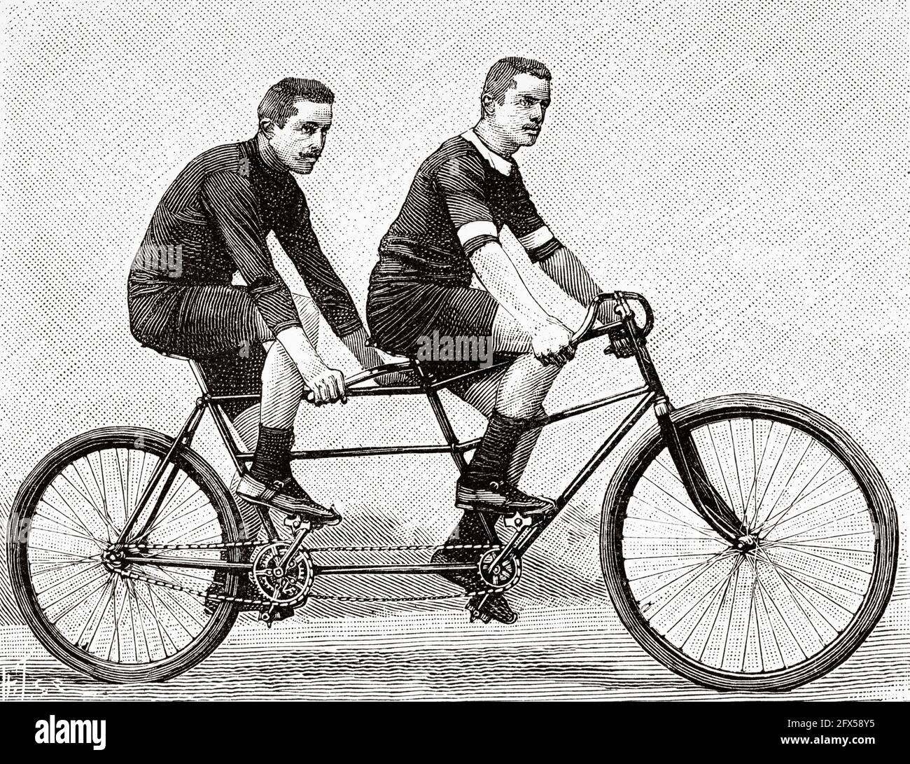 Historical tandem bike hi-res stock photography and images - Alamy