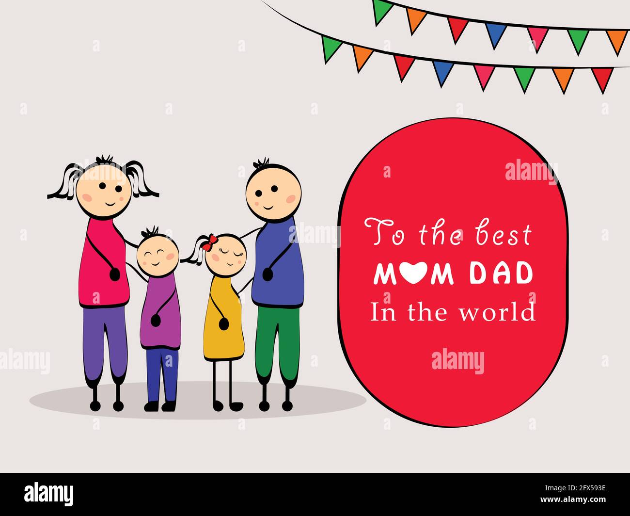 Parents Day background Stock Vector Image & Art - Alamy