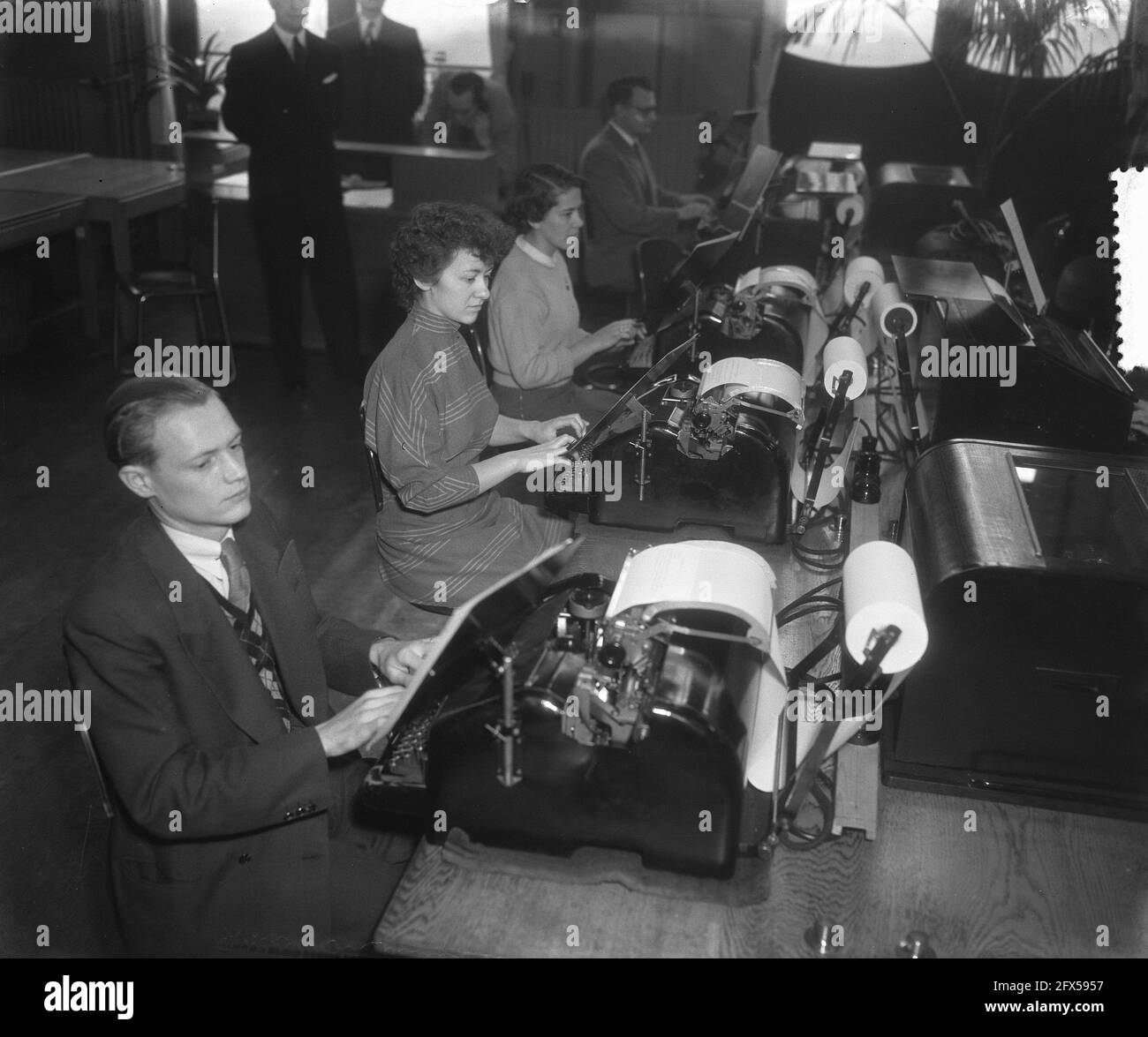 Final matches telex types telegraphing amsterdam hi-res stock ...