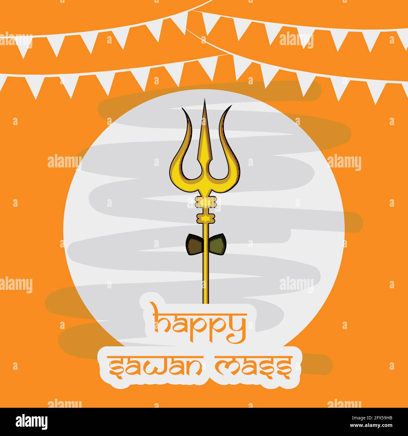 Sawan Mass Hindu Festival Background Stock Vector Image & Art - Alamy