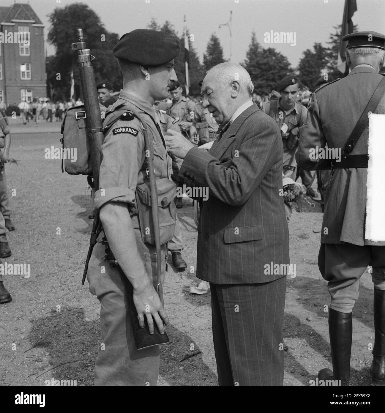 Belgian commando receives four day cross hi-res stock photography and ...