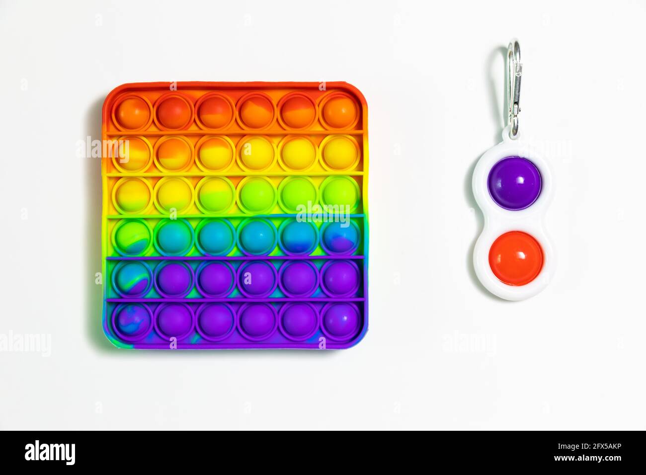 Pop It Simple Dimple - sensory anti-stress Fidget toys isolated white ...