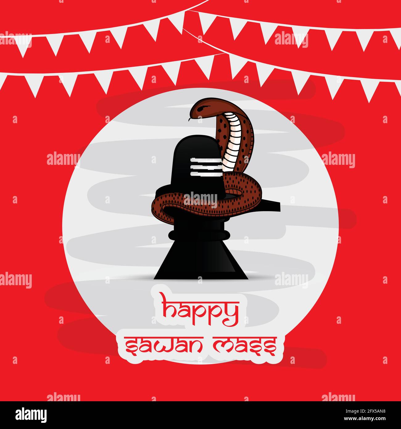 Sawan Mass Hindu Festival Background Stock Vector Image & Art - Alamy