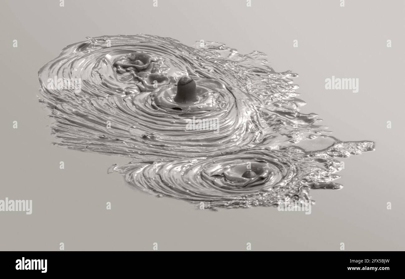 mud bubbles closeup at the Geothermal Valley Te Puia in New Zealand ...