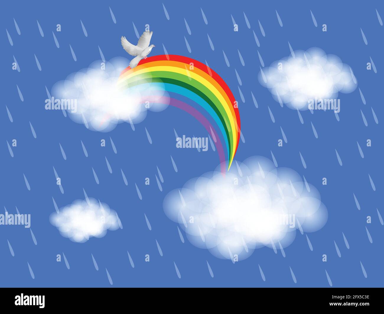 Summer summer monsoon Stock Vector Images - Alamy