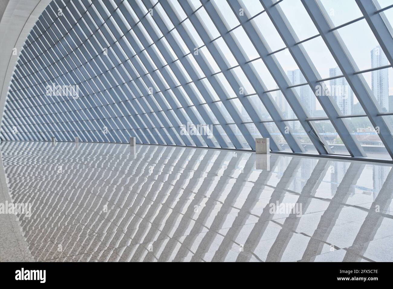 CHONGQING, CHINA - MAY 20, 2021 - The high-tech waiting hall of ...