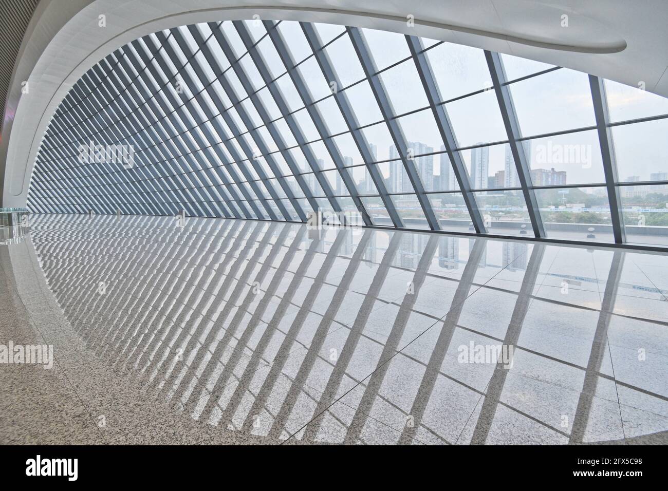 CHONGQING, CHINA - MAY 20, 2021 - The high-tech waiting hall of ...