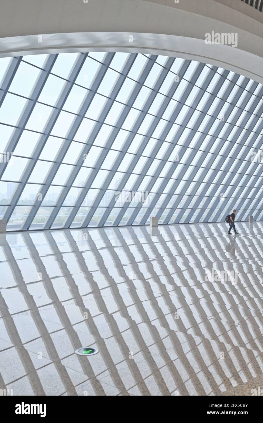 CHONGQING, CHINA - MAY 20, 2021 - The high-tech waiting hall of ...