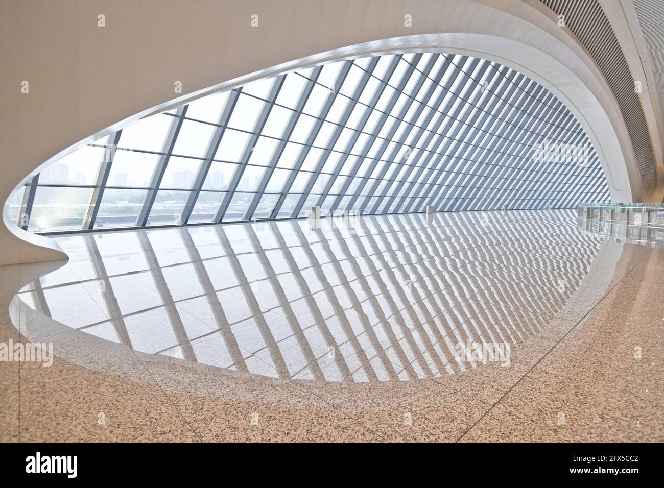 CHONGQING, CHINA - MAY 20, 2021 - The high-tech waiting hall of ...