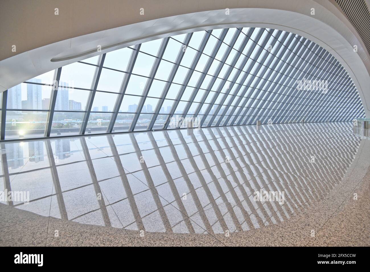 CHONGQING, CHINA - MAY 20, 2021 - The high-tech waiting hall of ...