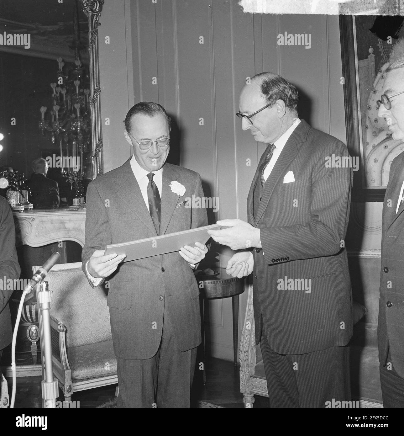 Prince Bernhard honorary air marshal RAF, British ambassador Sir Peter ...