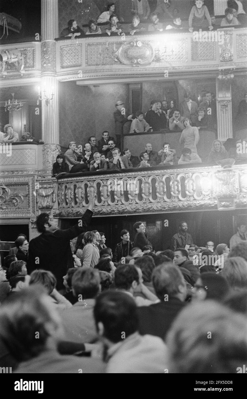 France. Theater Odeon occupied by students, May 28, 1968, STUDENTS ...