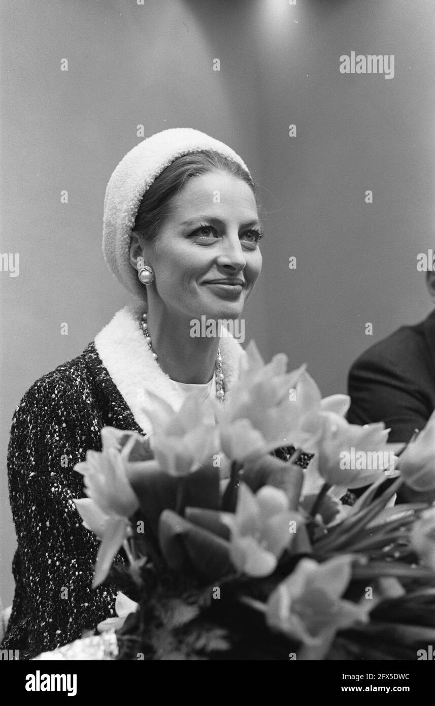 French film star Capucine. Arrival Schiphol Airport, April 25, 1962 ...