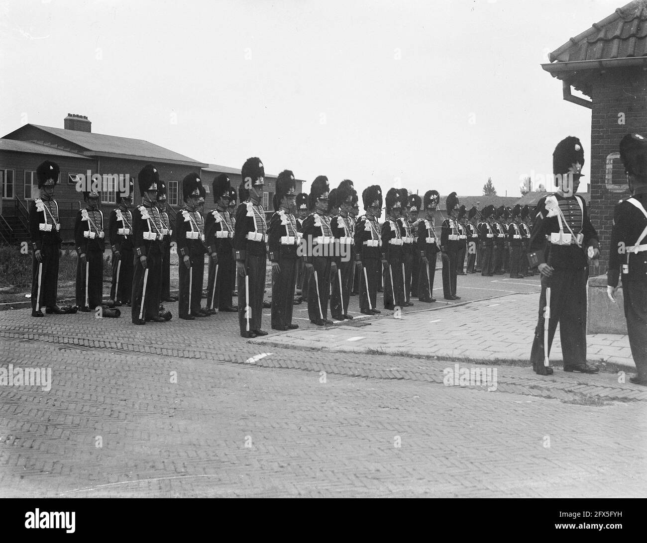 Garda troops in gala uniforms. Group of Grenadiers, September 9, 1948 ...