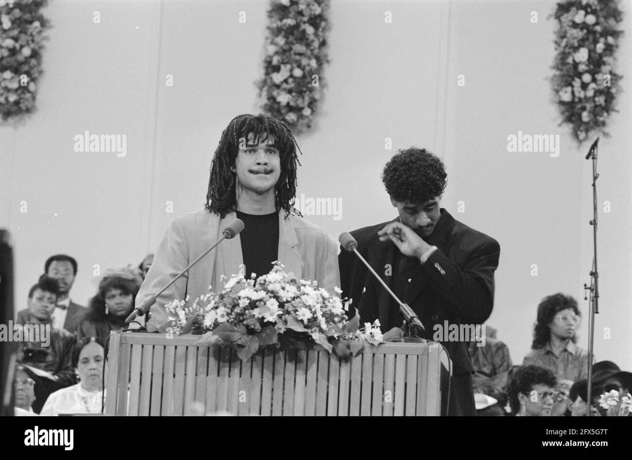 Guest speakers Ruud Gullit and Frank Rijkaard, June 11, 1989 ...