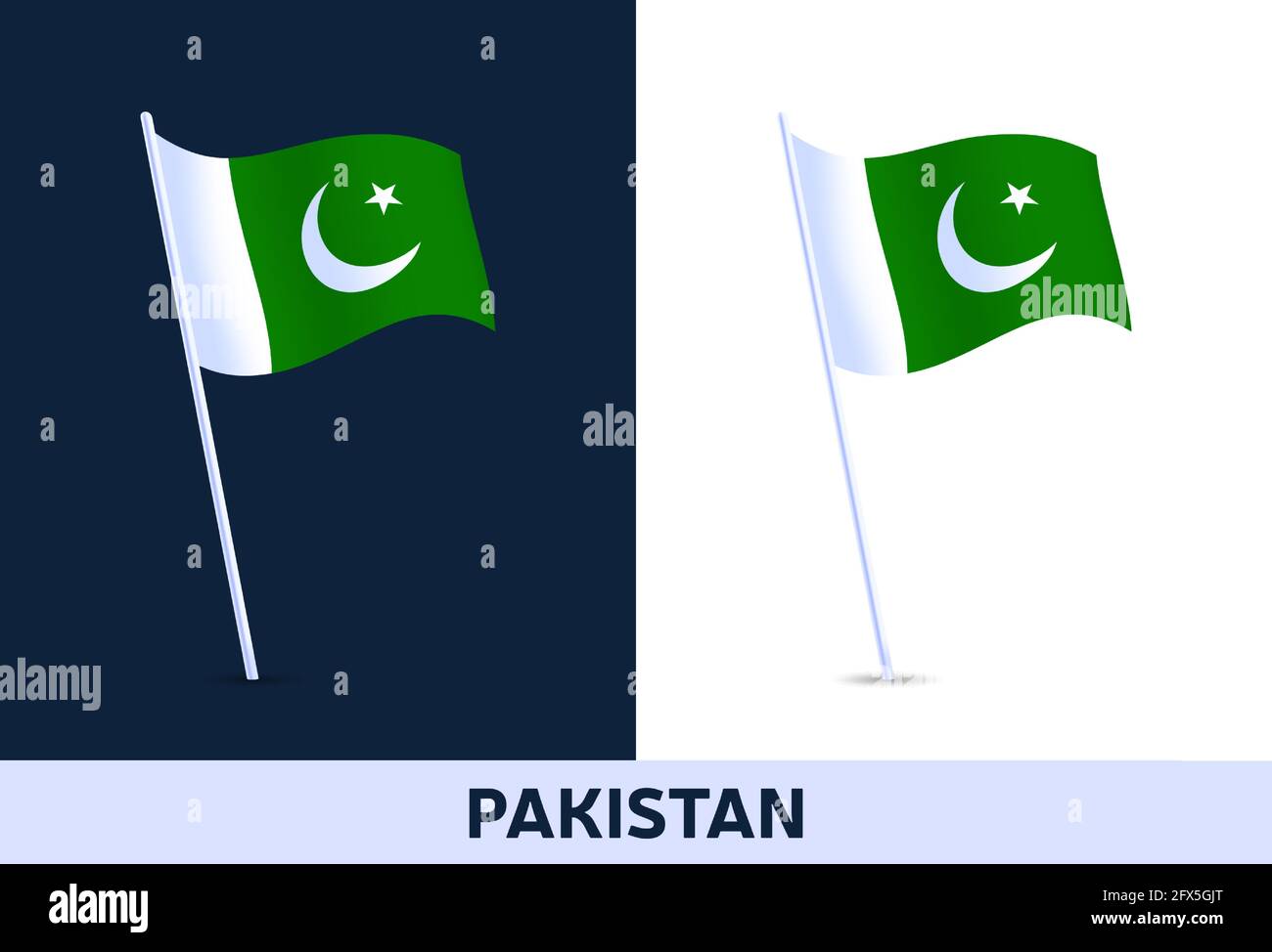 pakistan vector flag. Waving national flag of Italy isolated on white ...