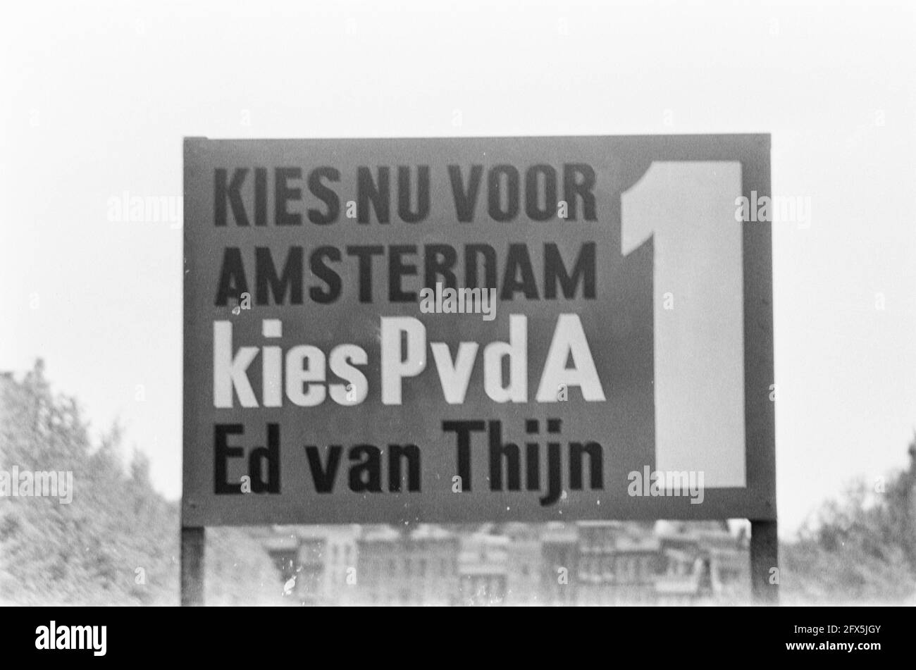 Election sign pvda Black and White Stock Photos & Images - Alamy