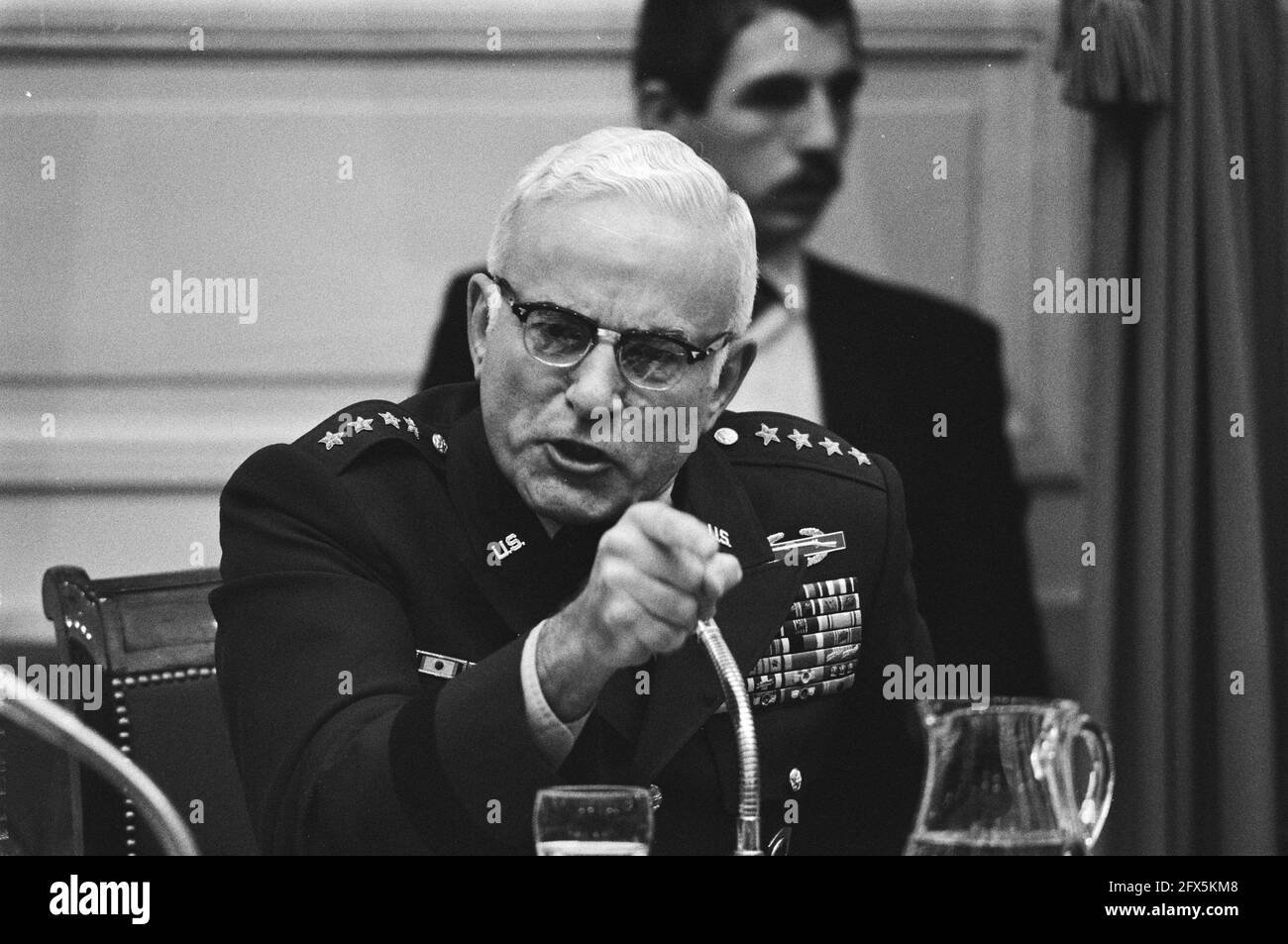 General rogers speaking Black and White Stock Photos & Images - Alamy