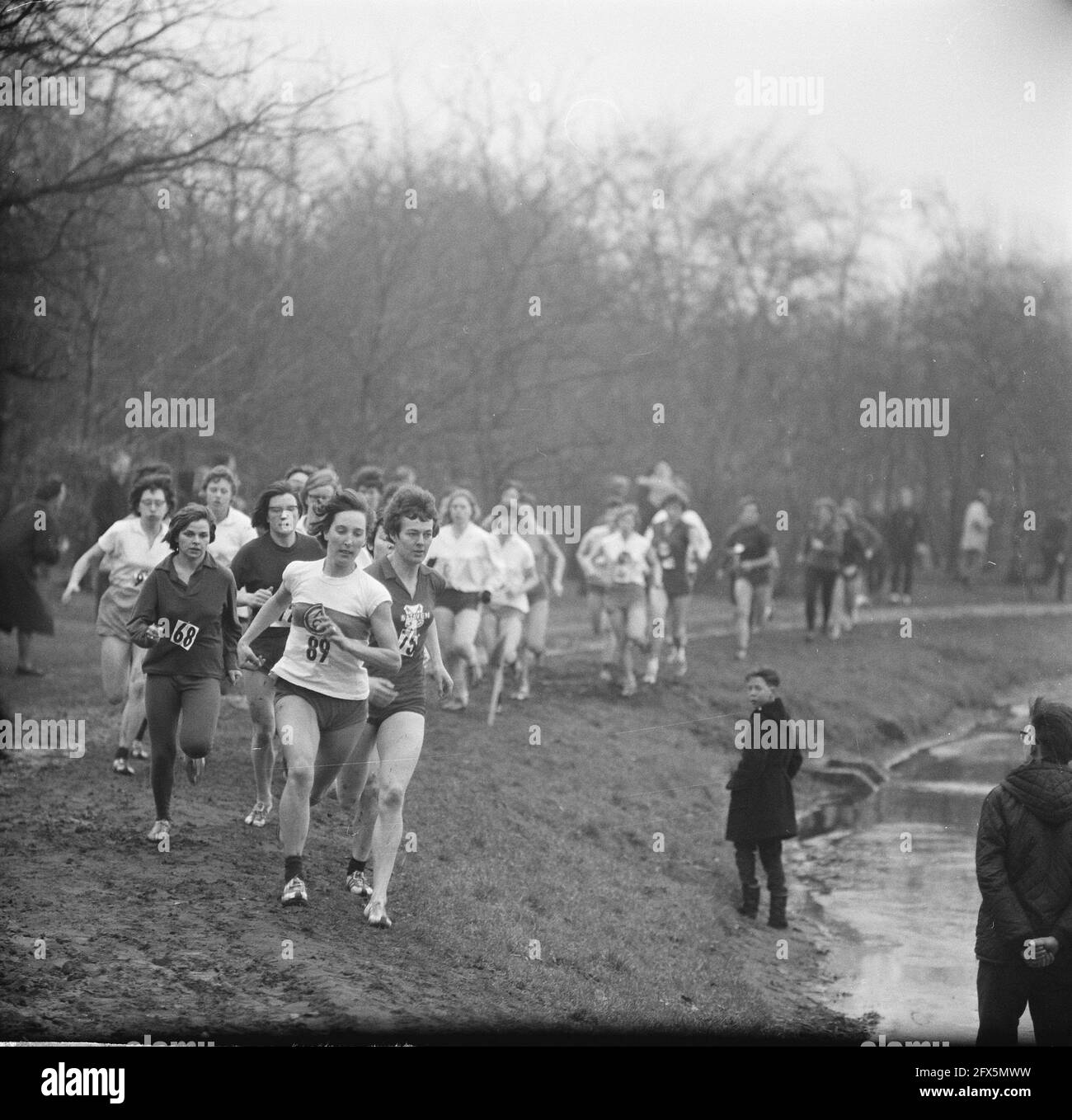 Gerda kraan won annual maple leaf running contest hi-res stock ...