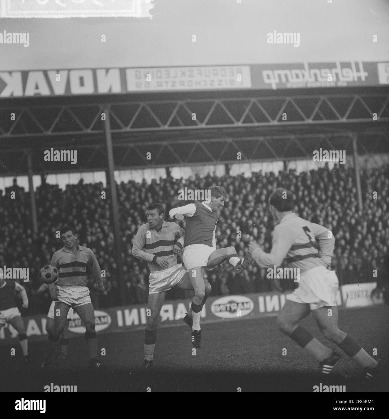 Go Ahead v Ajax 1-0. Game moment, December 15, 1963, sports, soccer ...