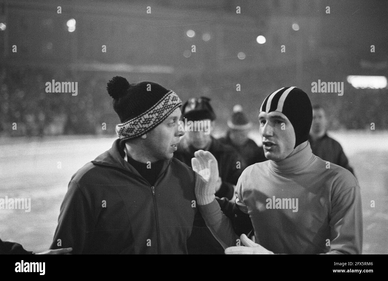 World speed skating championships men allround in Oslo. Trainer Wim de ...