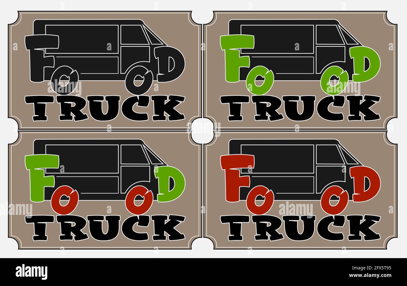 Truck lettering Stock Vector Images - Alamy