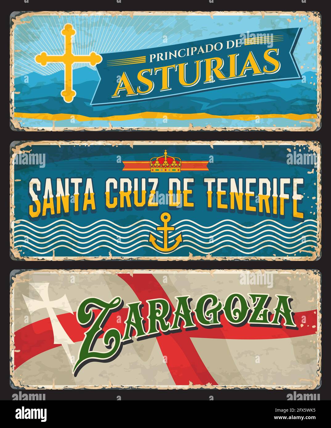 Welcome sign santa cruz island Stock Vector Images - Alamy