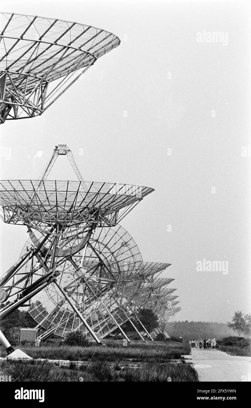 Largest synthesis radio telescope in the world at Westerbork, June 18 ...