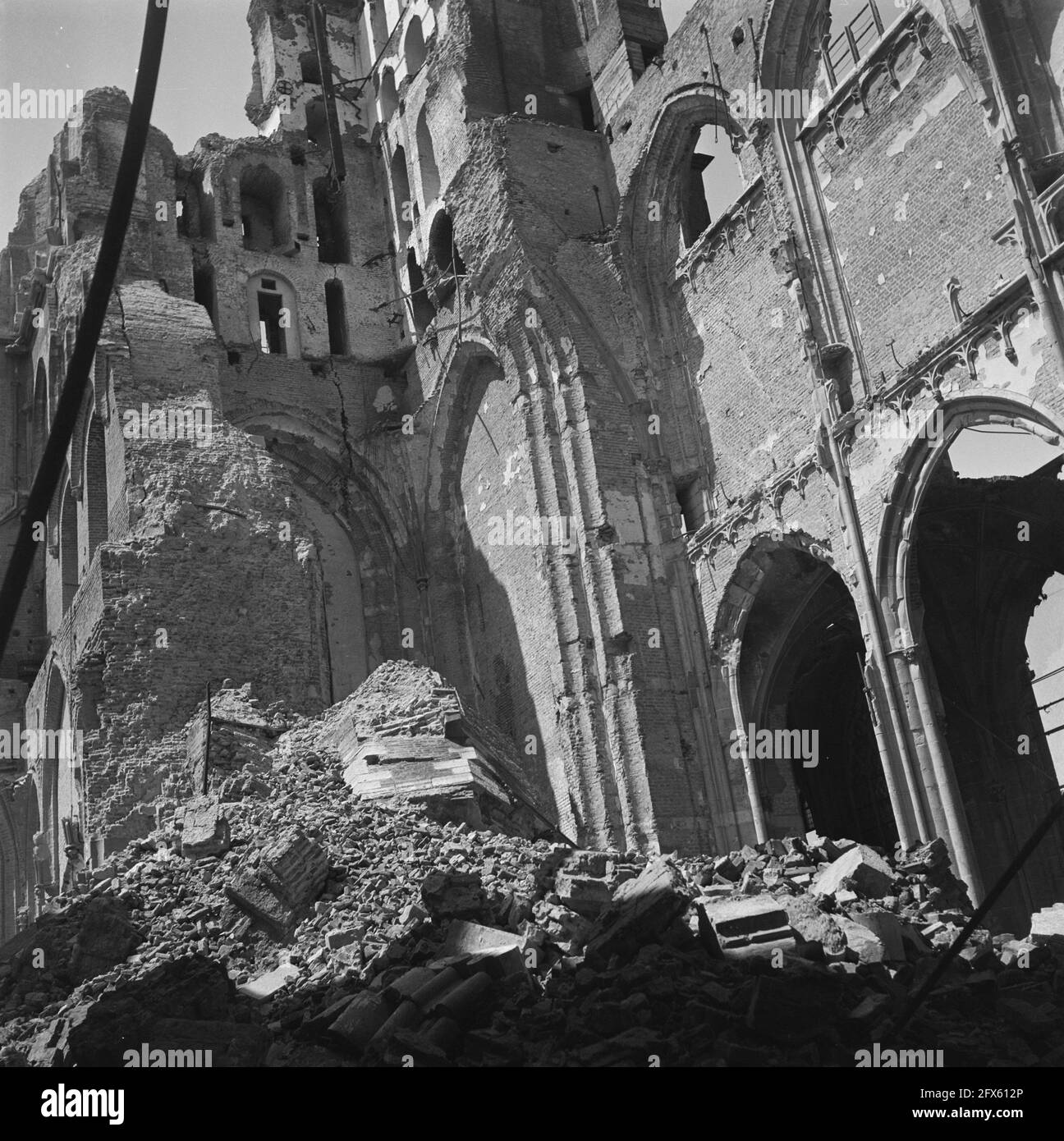 [Grote- of St. Eusebiuskerk], June 1945, churches, second world war ...