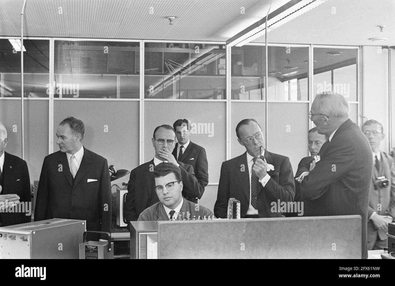 Prince Bernhard opens AEG building in Amsterdam Slotervaart, 28 May ...