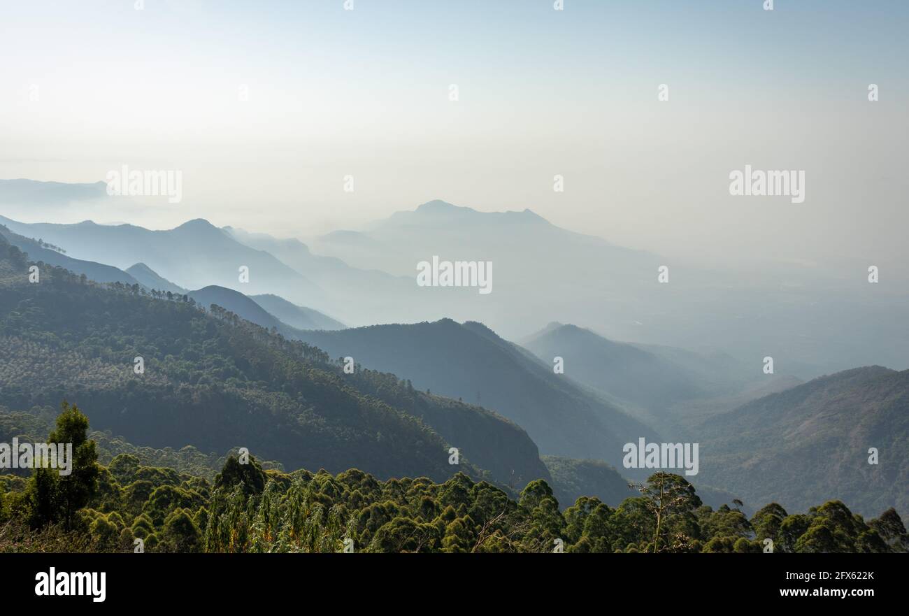 Natural view of hill range in morning Image taken at Kodaikanal ...