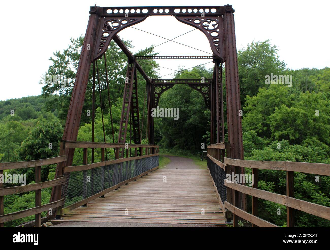 Old vintage historic railway railroad bridge architecture ...