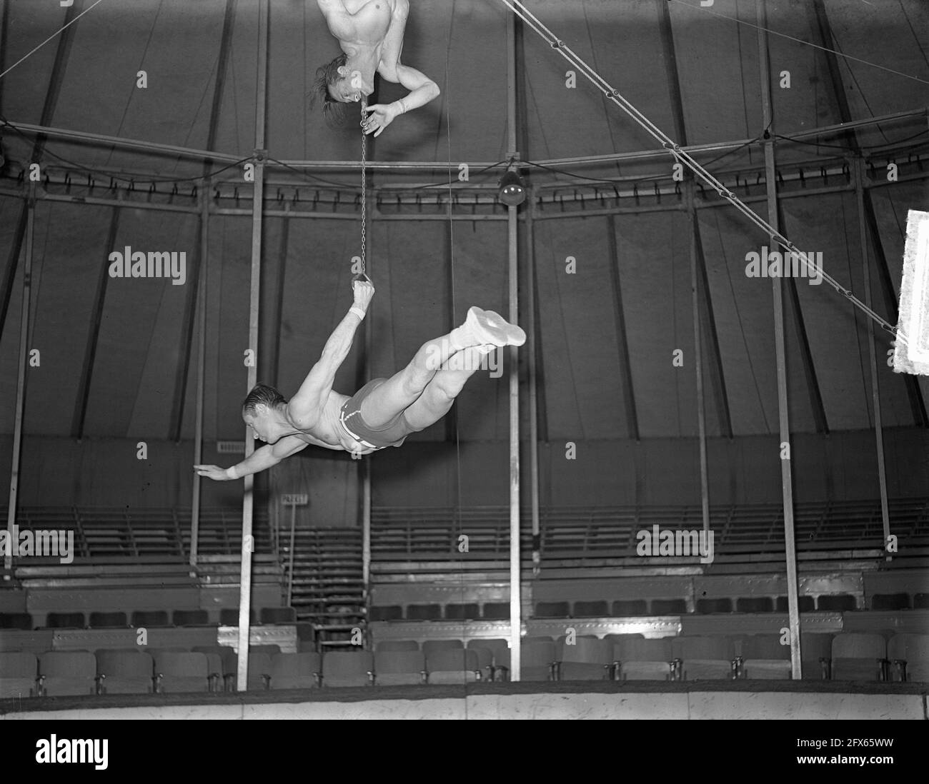 Plank trapeze, October 7, 1948, TRAPEZE, The Netherlands, 20th century ...