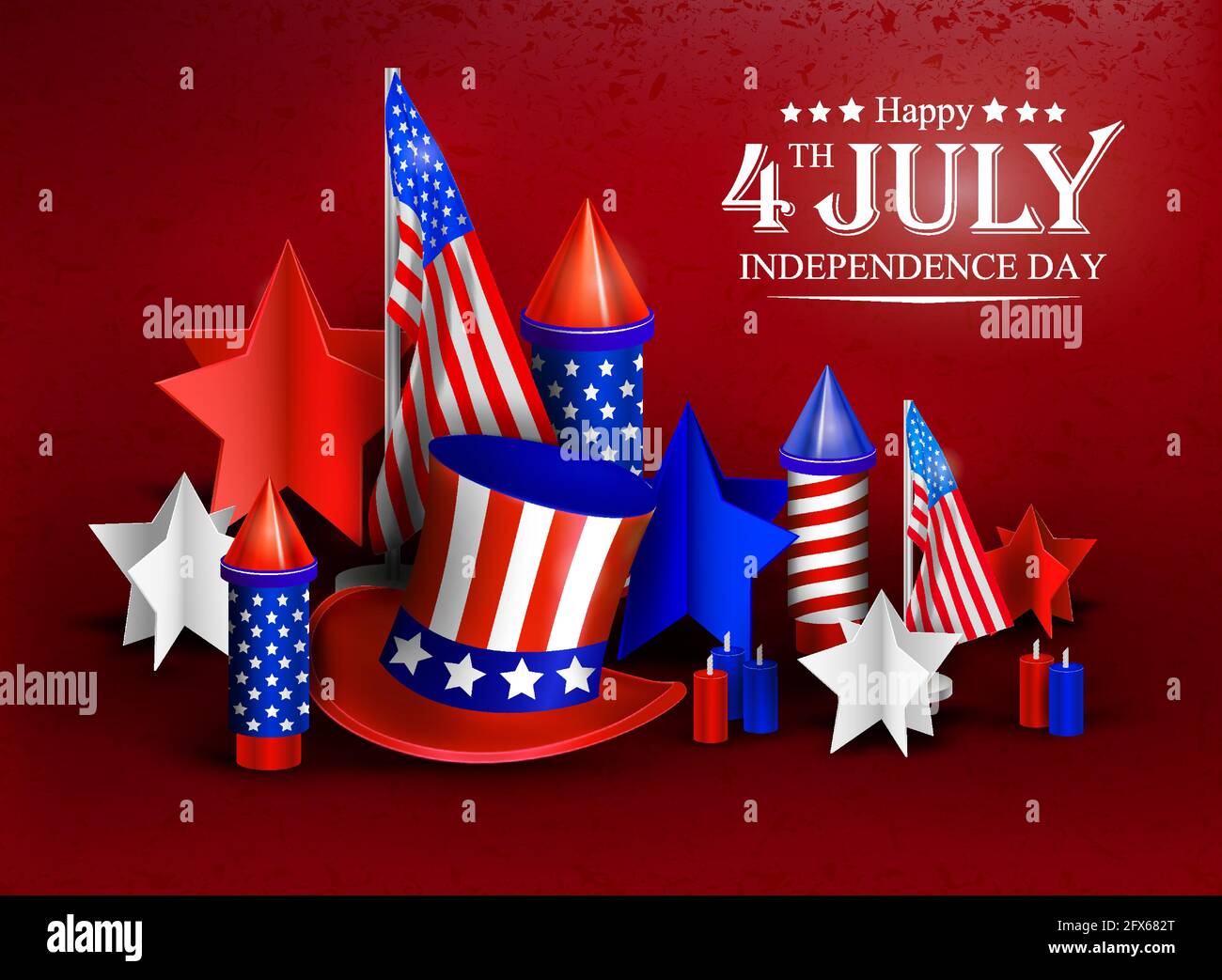 Independence day - luxury vector background. 4th of july bright poster ...