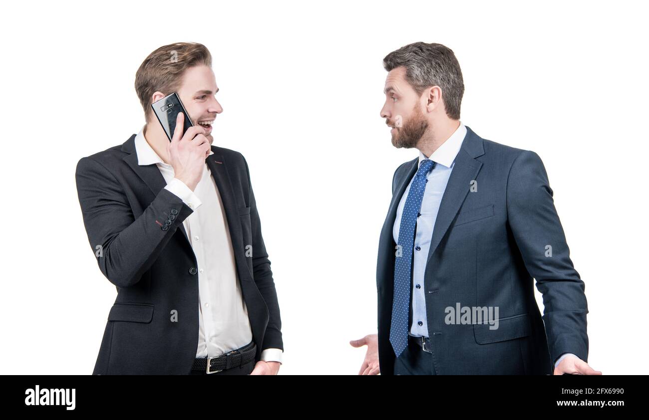 Speaking staff Cut Out Stock Images & Pictures - Alamy