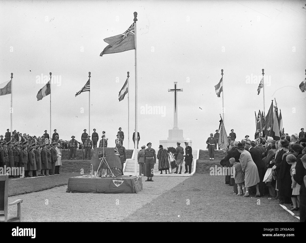 Commemoration ceremony at the Canadian War Cemetery in Groesbeek, 6 May ...