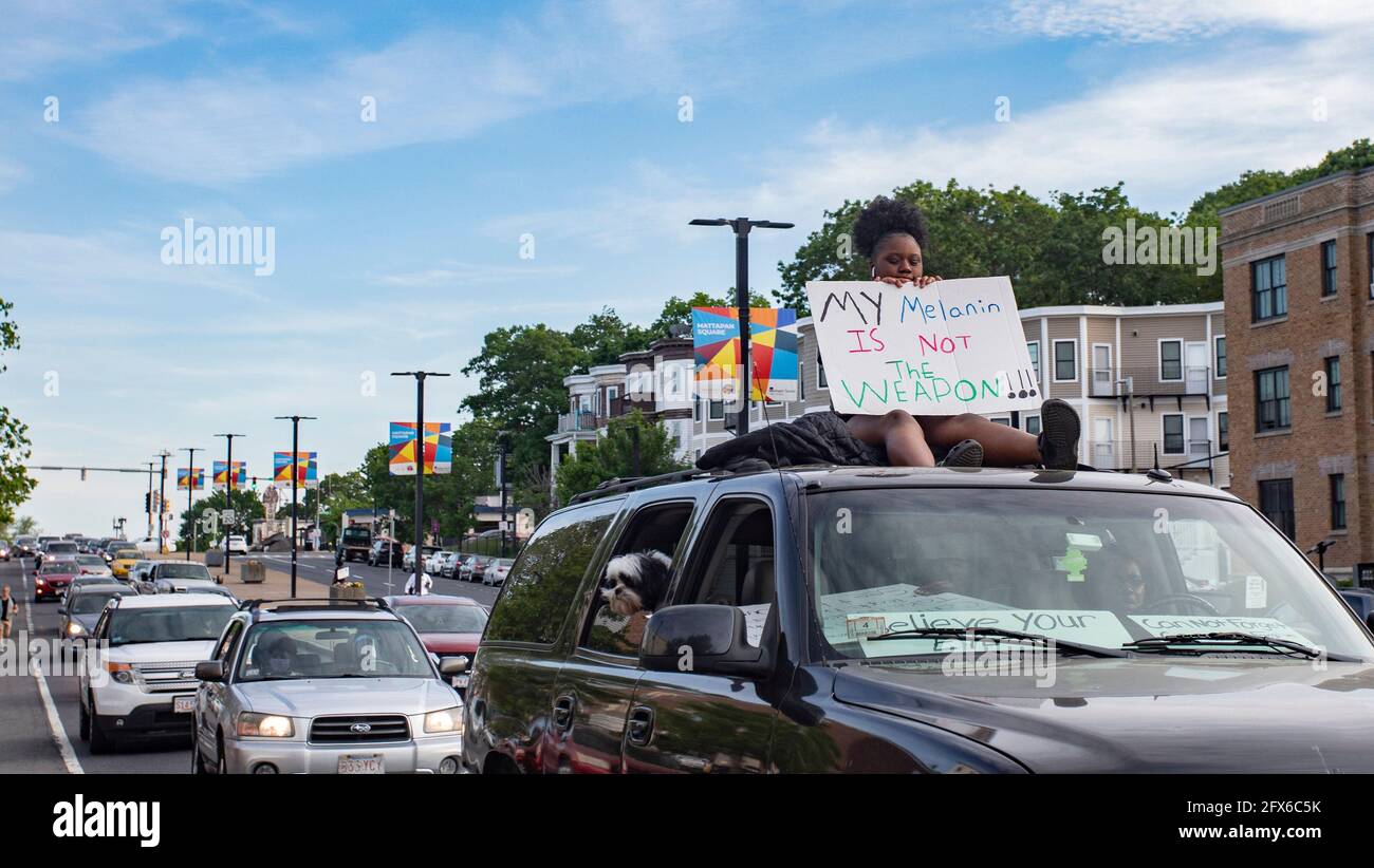 May 25, 2021, Mattapan neighborhood of Boston, Massachusetts, USA: A ...