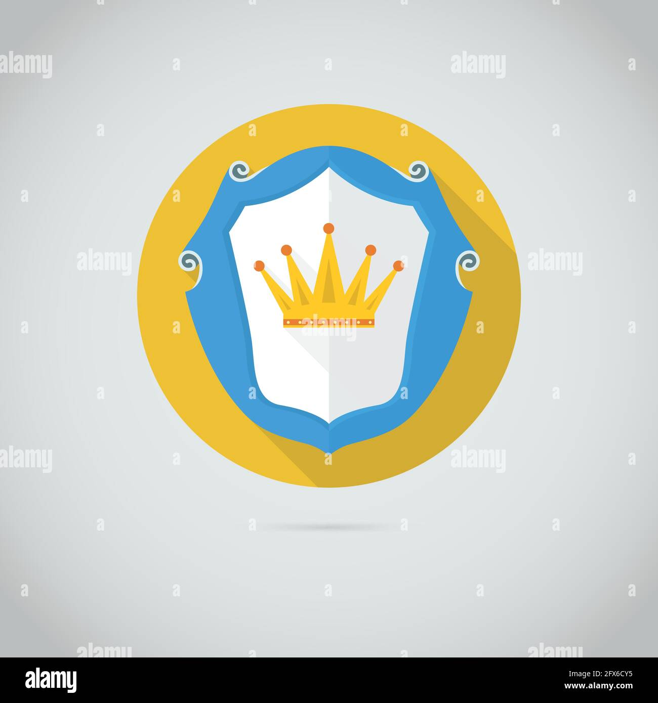 Vector illustration golden heraldic shield hi-res stock photography and ...