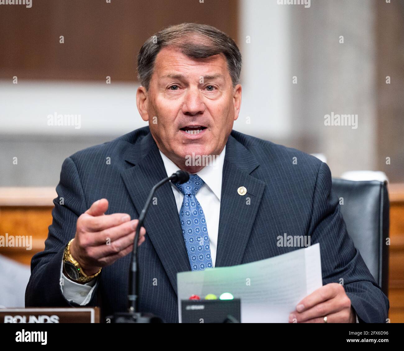 Washington, United States. 25th May, 2021. U.S. Senator Mike Rounds (R ...