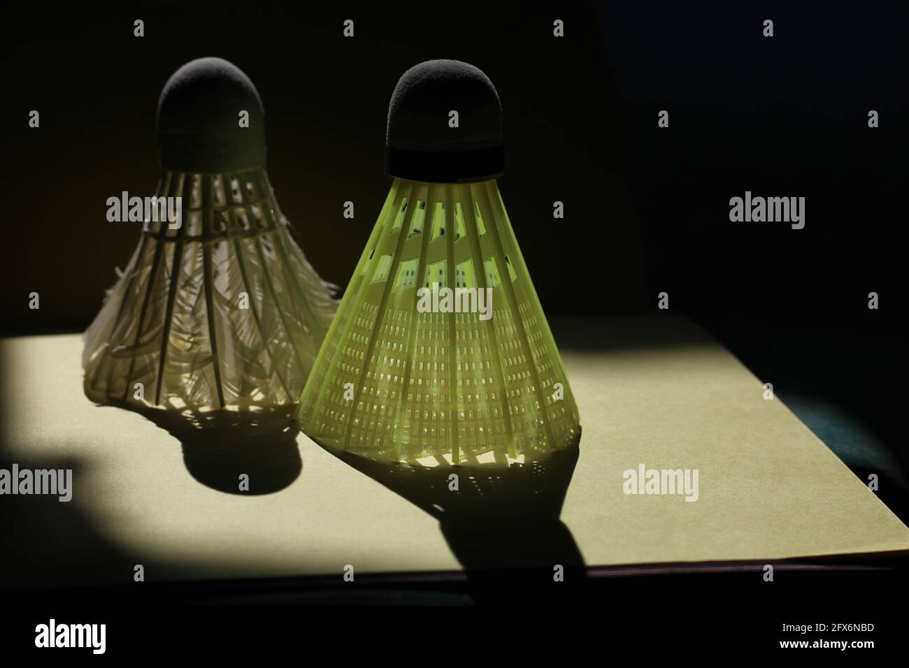 shuttle cock badminton Stock Photo - Alamy