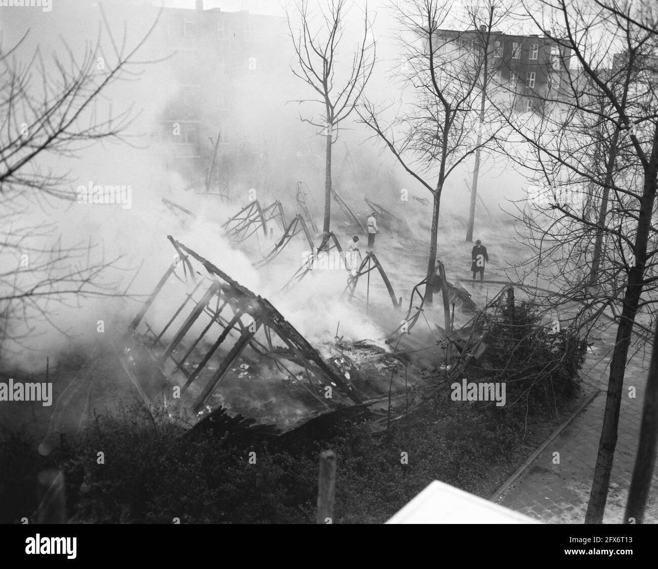 Burned down school Black and White Stock Photos & Images - Alamy