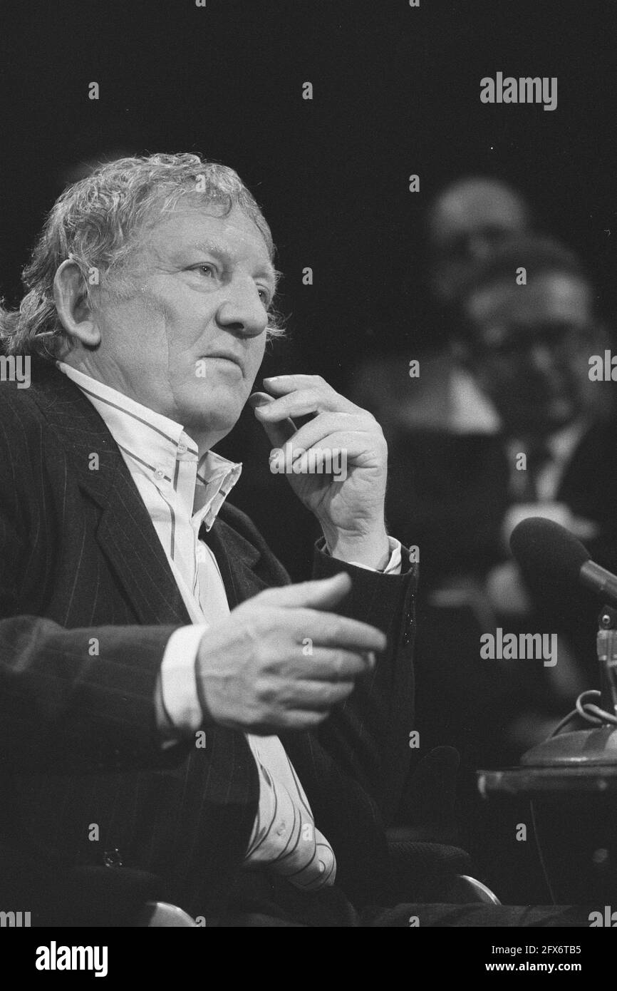 Hugo Claus in Flemish Cultural Center on Hugo Claus evening, November ...