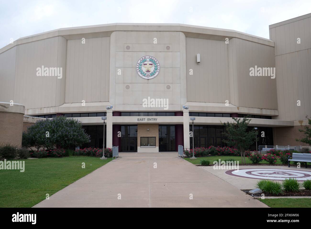 A general view of the East Entry at Reed Arena, Tuesday, May 25, 2021 ...