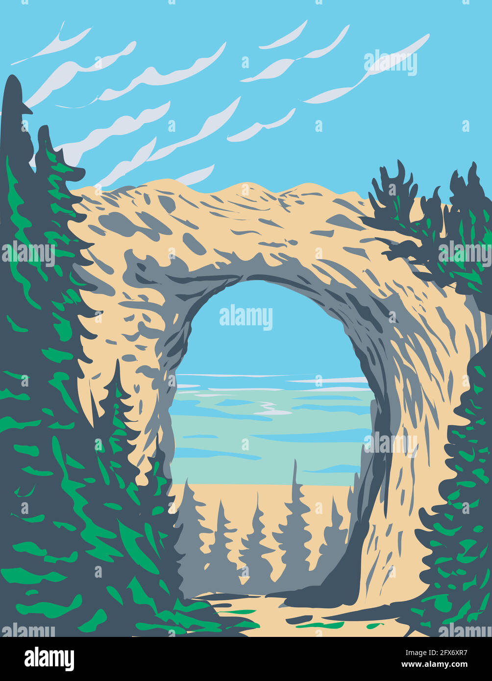 Arch within an arch Stock Vector Images - Alamy