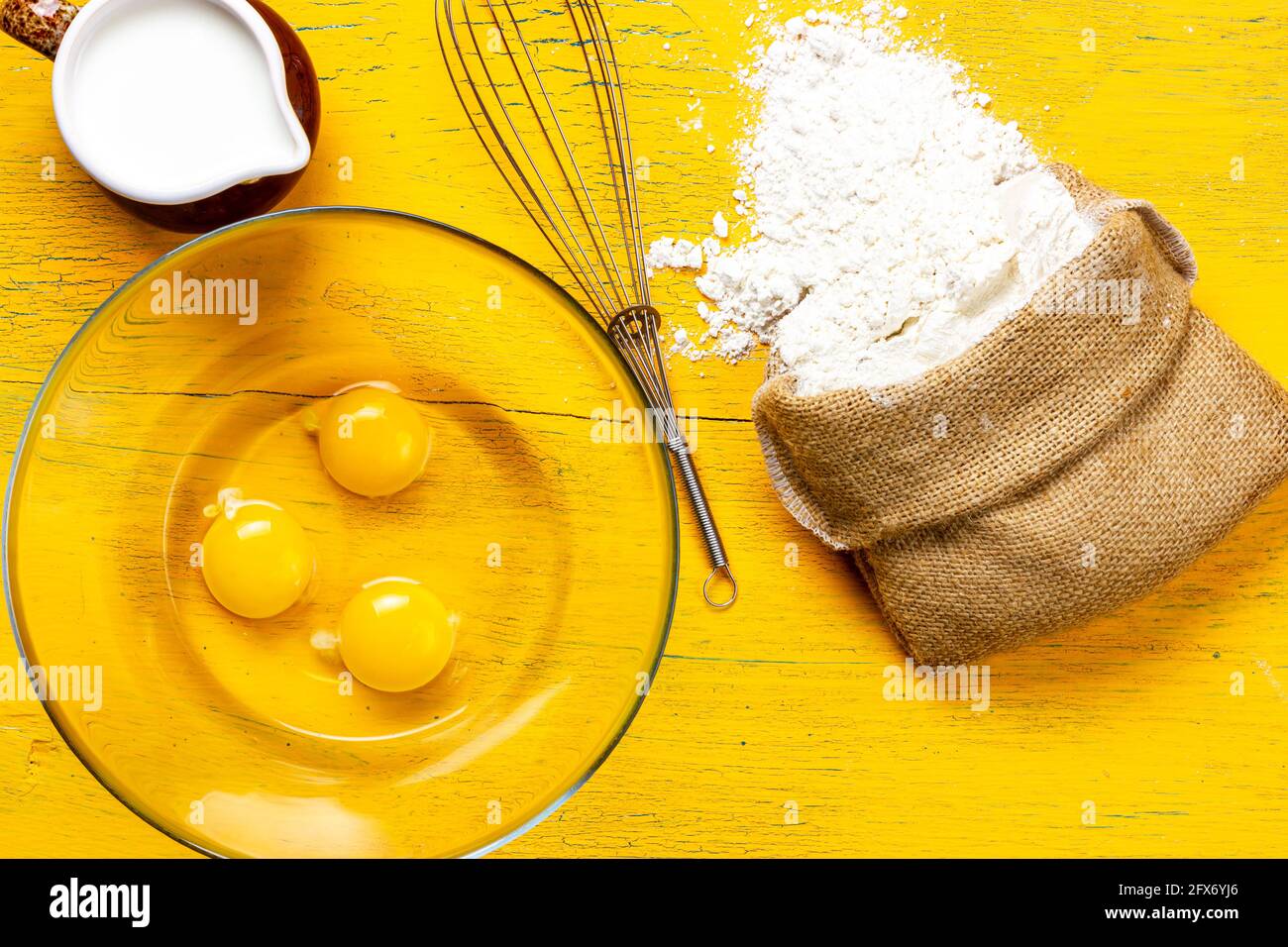Hand mixing ingredients flour in hi-res stock photography and images ...