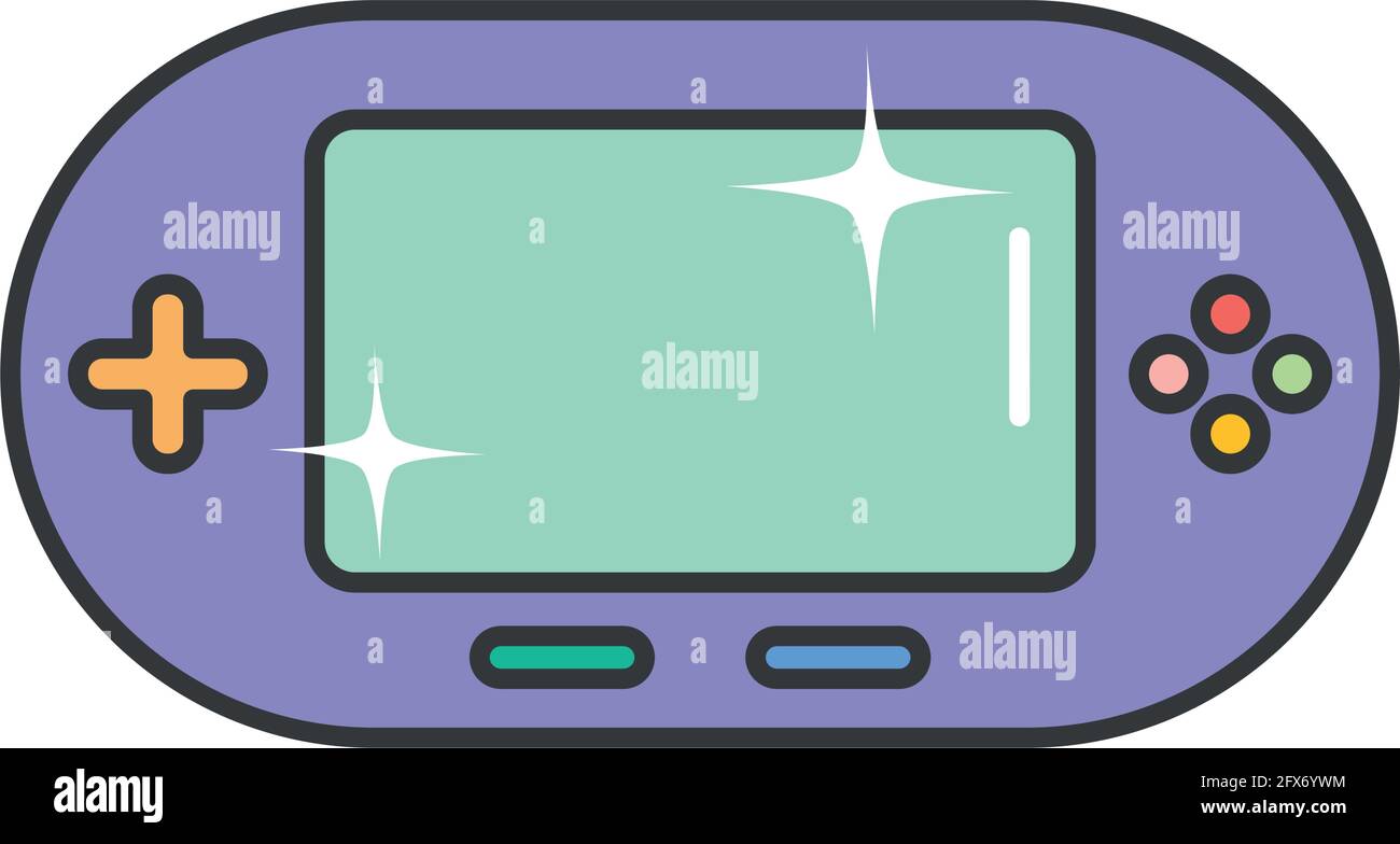 Retro videogame console on Stock Vector Images - Alamy