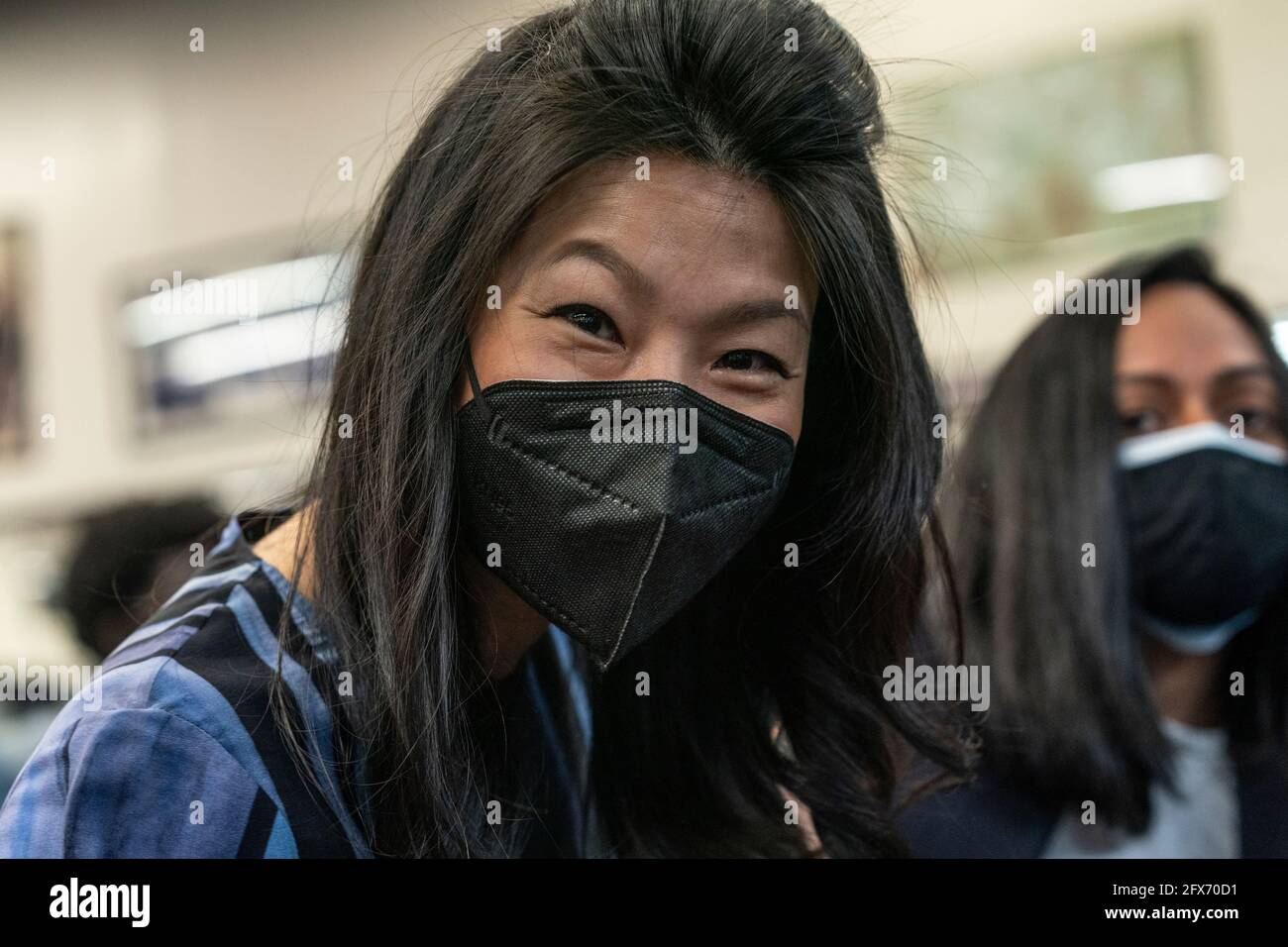 New York, NY - May 25, 2021: Evelyn Yang wife of Andrew Yang attends ...