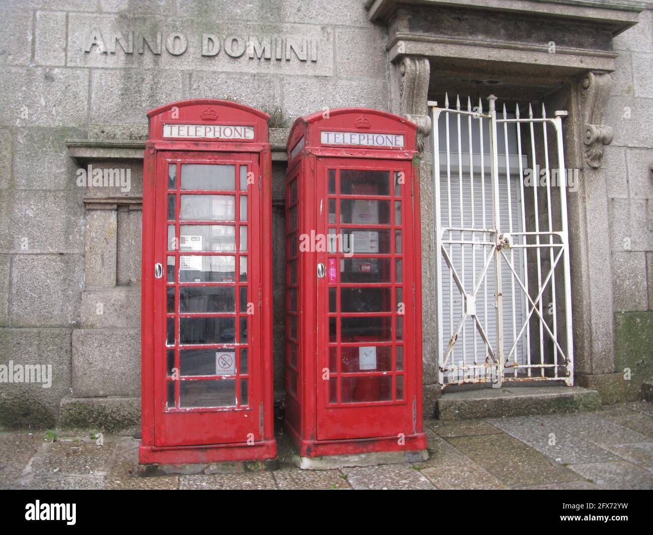 Red telephone boxes. Penzance. South west coast path. South Cornwall ...
