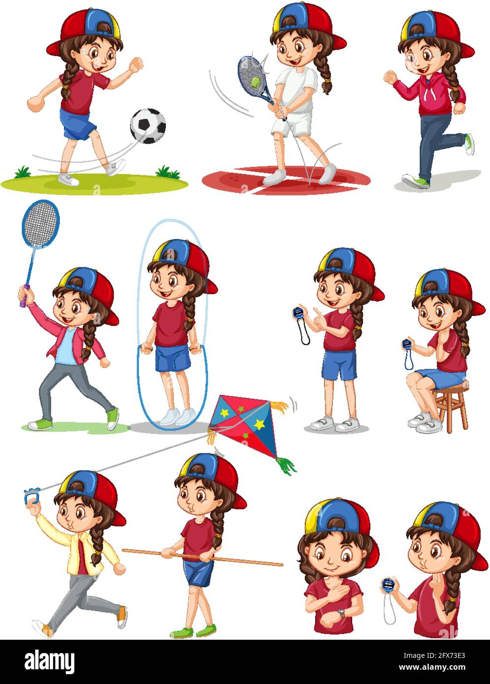 Sports gym kids Cut Out Stock Images & Pictures - Alamy